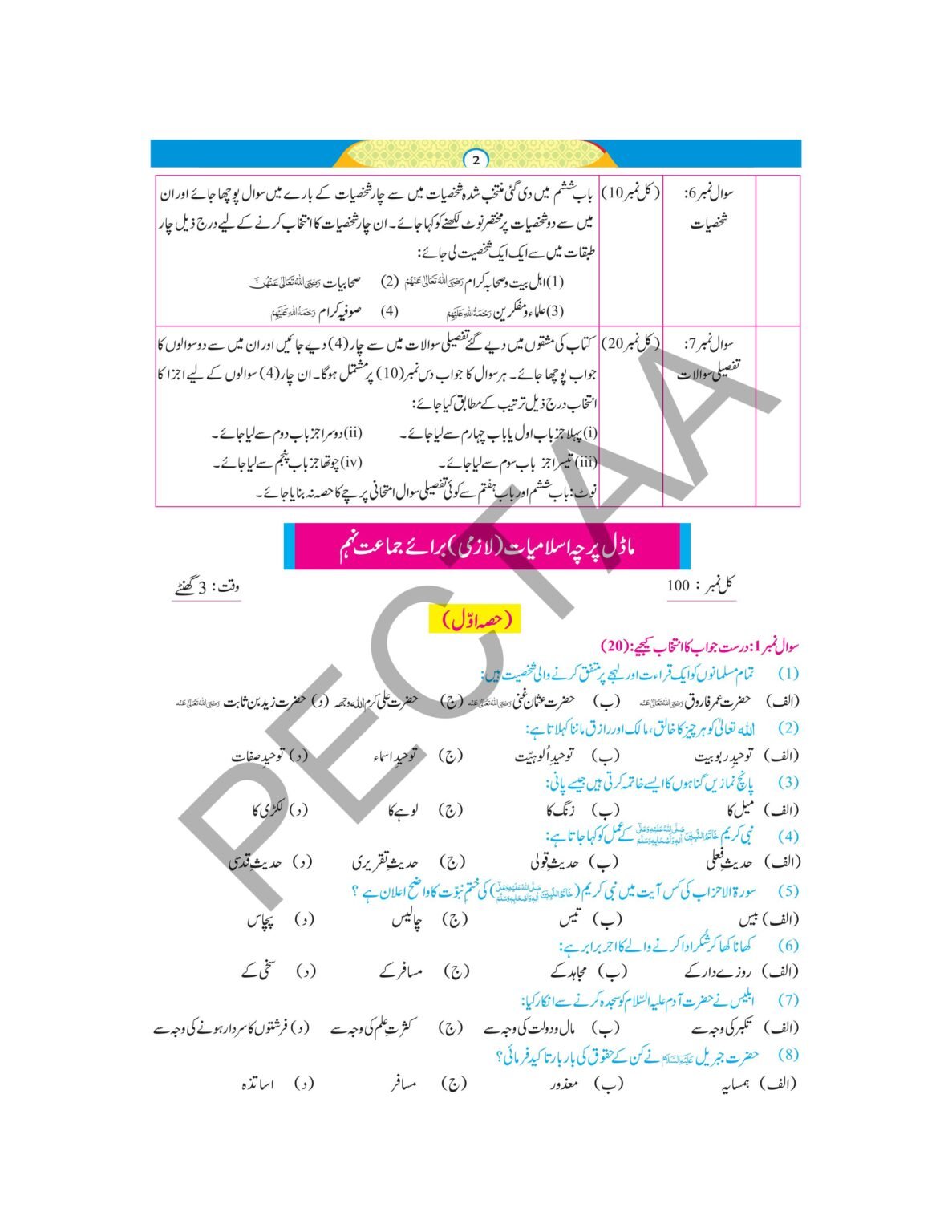 9th Class Smart Syllabus 2025-26 Revised Official PDF (All Subjects) - Today Affairs